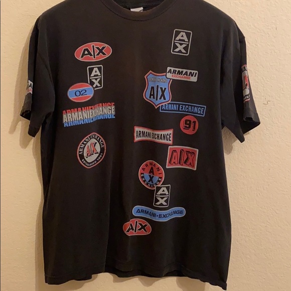 Armani Exchange | Shirts | Vintage Ax Armani Exchange Maximalist Logo ...